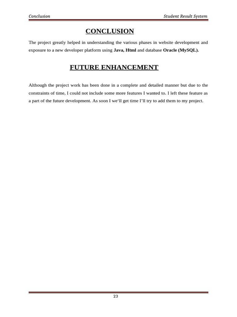 Student Result System Development Insights | PDF