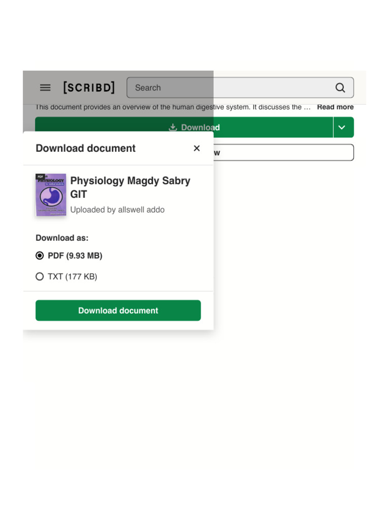 Physiology Magdy Sabry GIT - PDF - Stomach - Human Digestive System ...