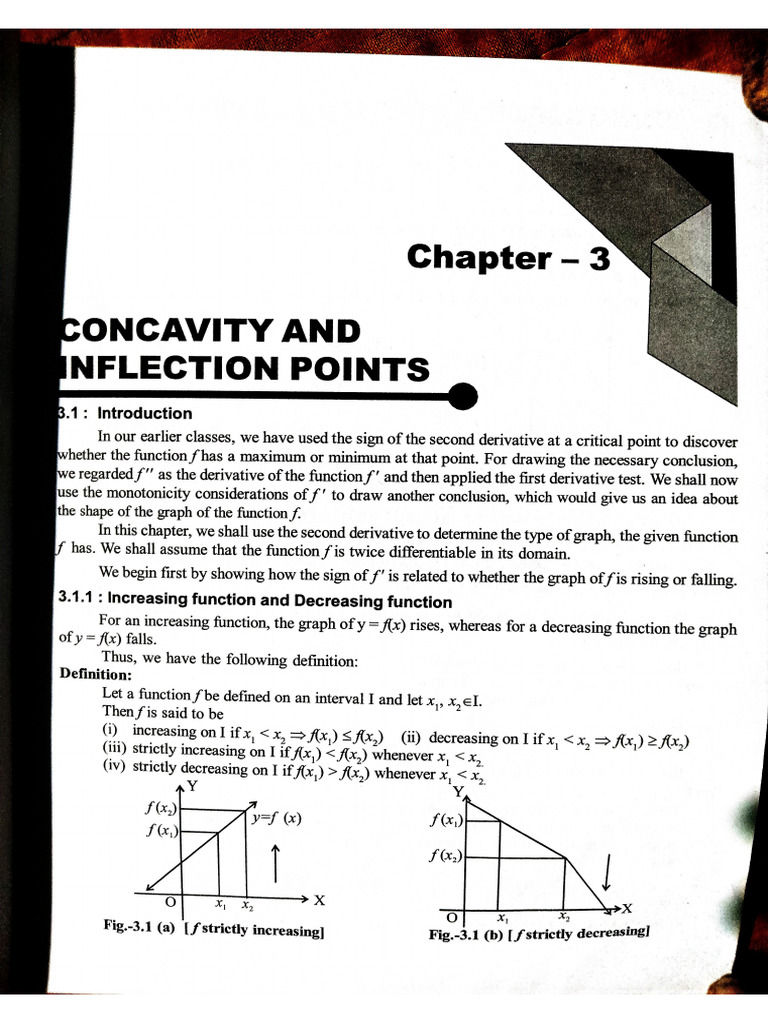 Concavity and Inflection Point | PDF