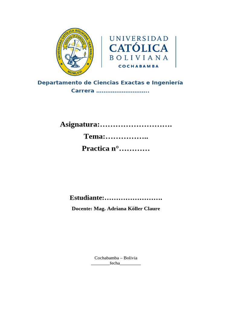 Práctica de Ciencias Exactas e Ingeniería | PDF