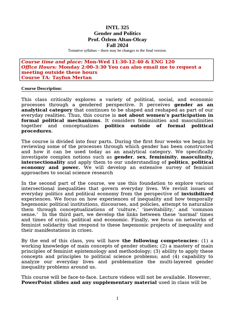 INT 325 Fall 2024 Syllabus | PDF | Academic Dishonesty | Plagiarism