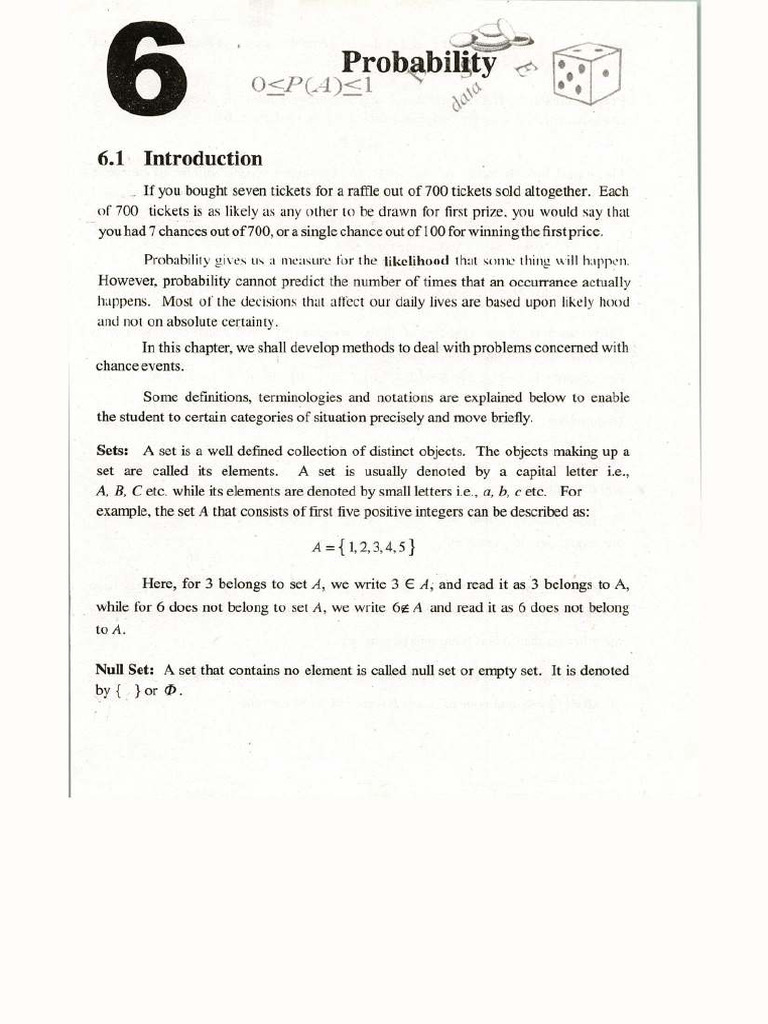 11th Class Statistics Punjab Board Book Chapter 6 | PDF