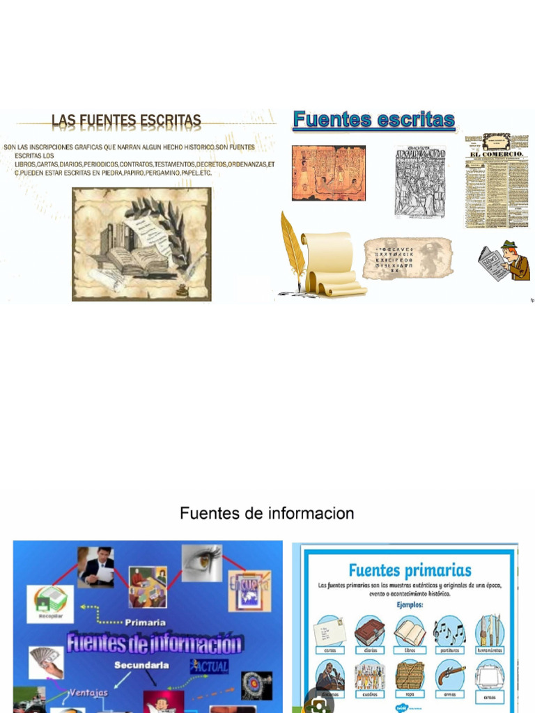 Fuentes Digitales, Fuentes de Informacion Primarias y Secundarias ...