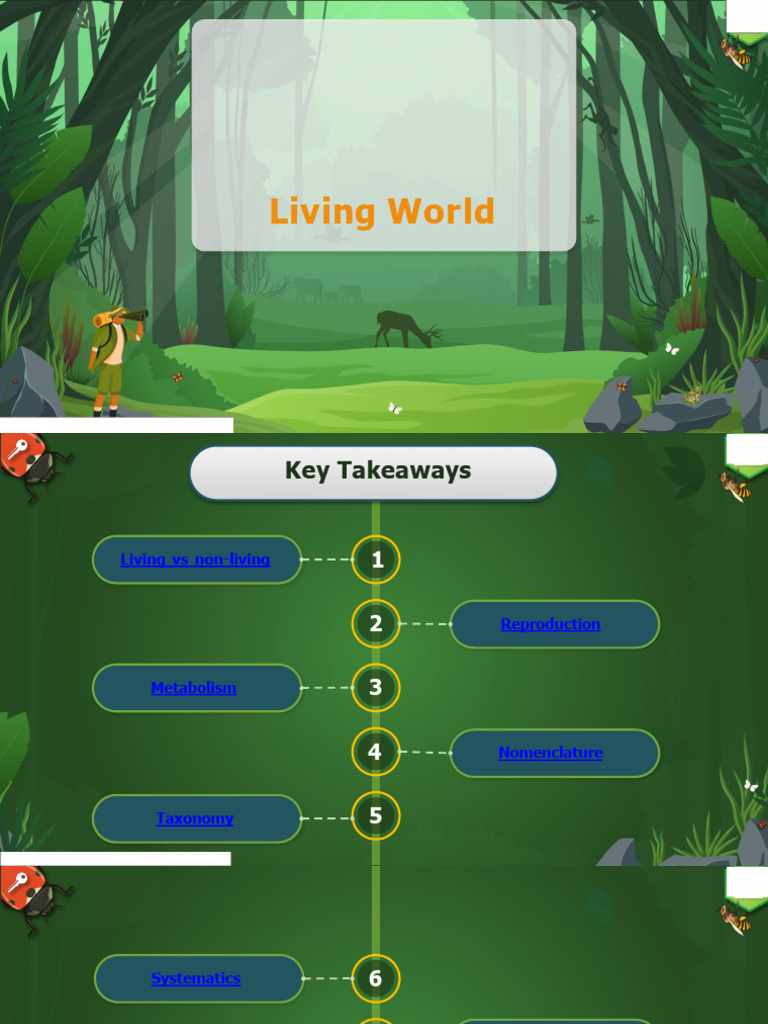 Living World notes as ppt. Easy notes and points | PDF | Taxonomy ...