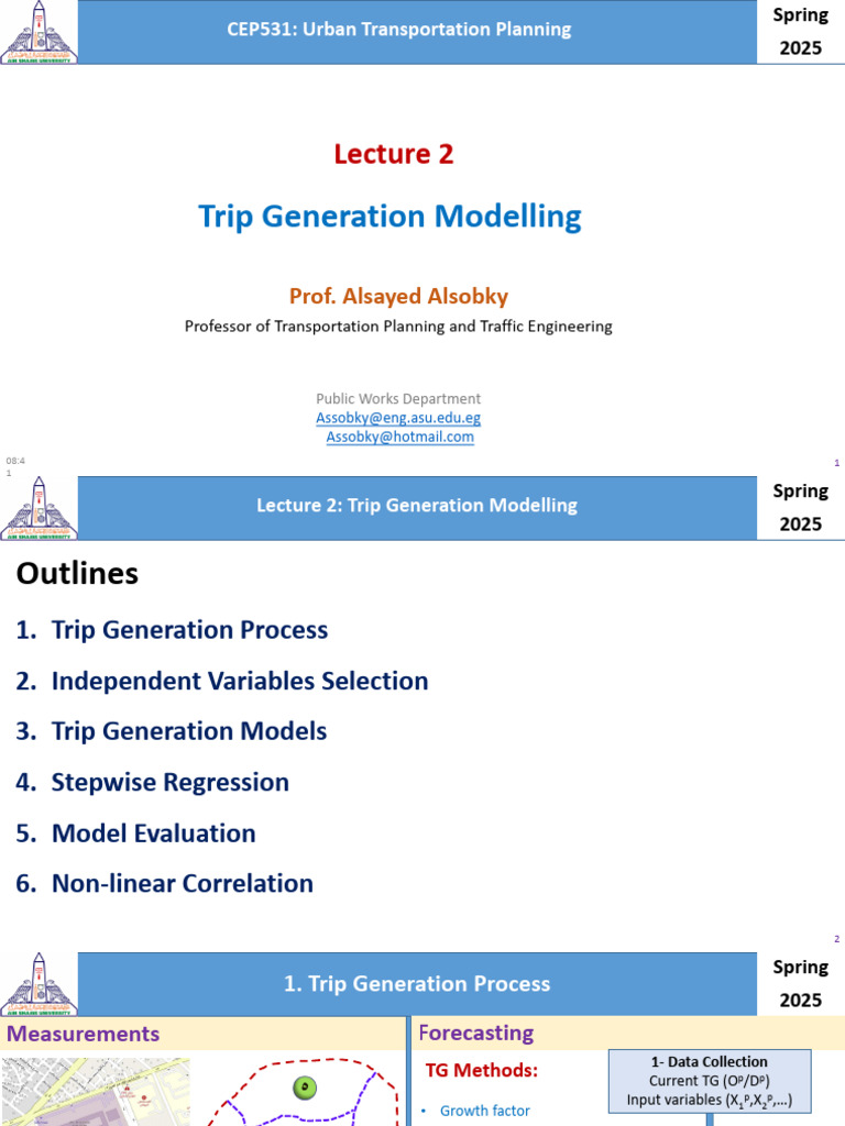 2-Trip Generation Modelling | PDF | Multivariate Statistics | Applied ...