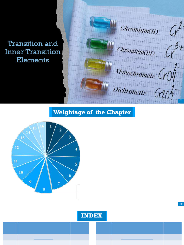 Transition and Inner Transition Elements | PDF | Transition Metals ...