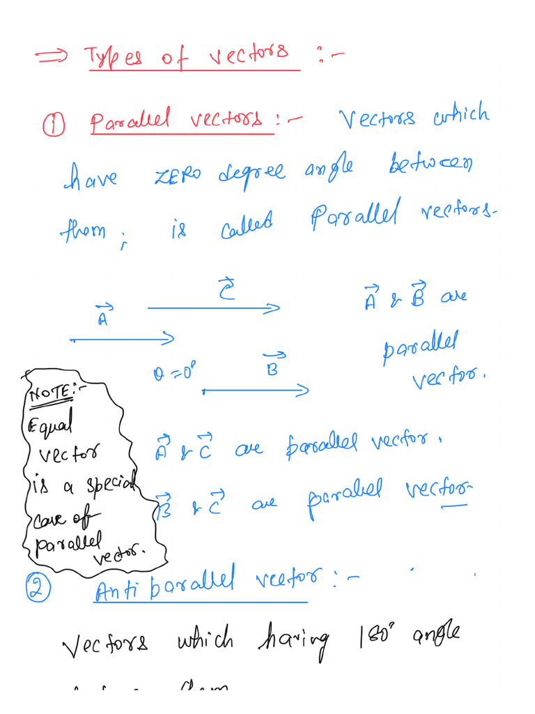Types of Vectors | PDF