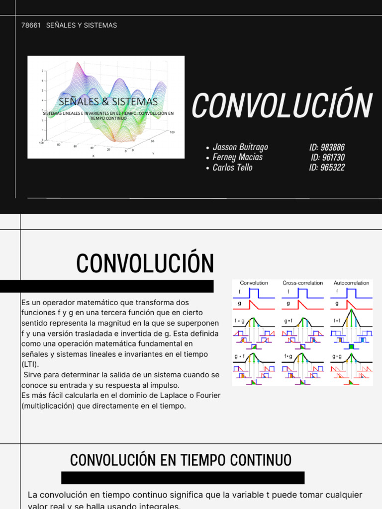 Convolución 20250929 191302 0000 | PDF | Circunvolución | Transformada ...