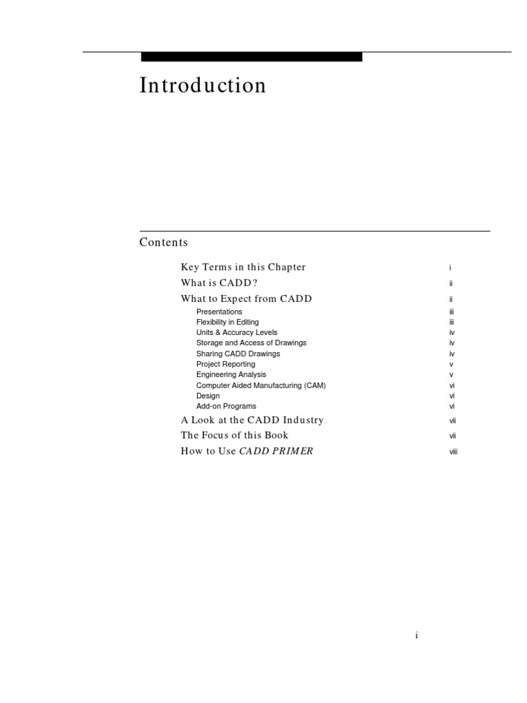 Key Terms in This Chapter What Is CADD? What To Expect From CADD | PDF ...