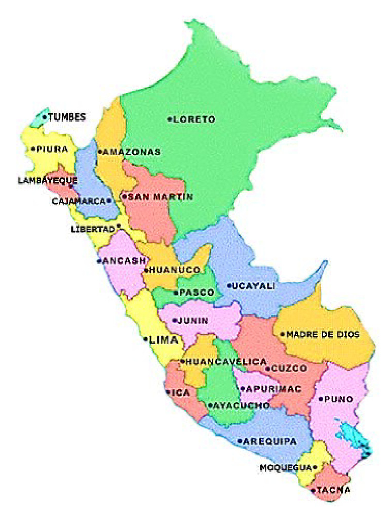 Mapa Del Peru | PDF