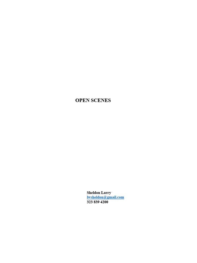 Open Scenes Assignment Guide | PDF | Psychological Concepts