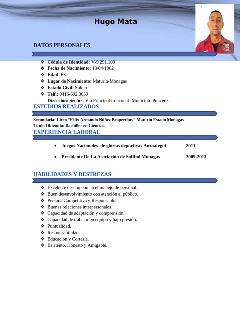 CV Hugo Mata | PDF