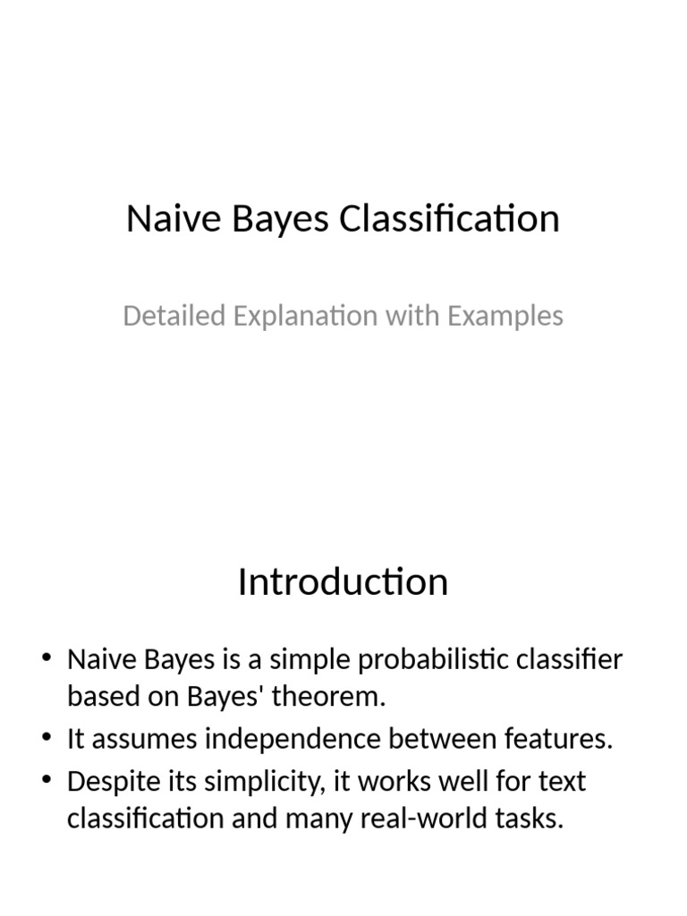 Naive Bayes Classification | PDF