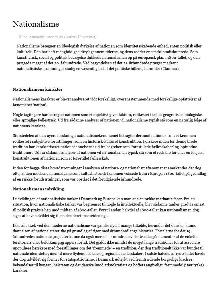 Nationalisme | PDF