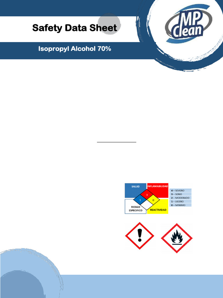 70% Isopropyl Alcohol Sds | PDF | Firefighting | Toxicity