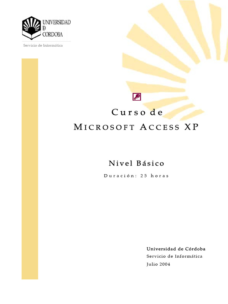 Curso Básico de Microsoft Access XP | PDF | Ventana (informática ...