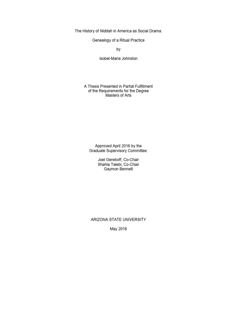 Niddah in America: A Social Drama History | PDF | Jews And Judaism ...