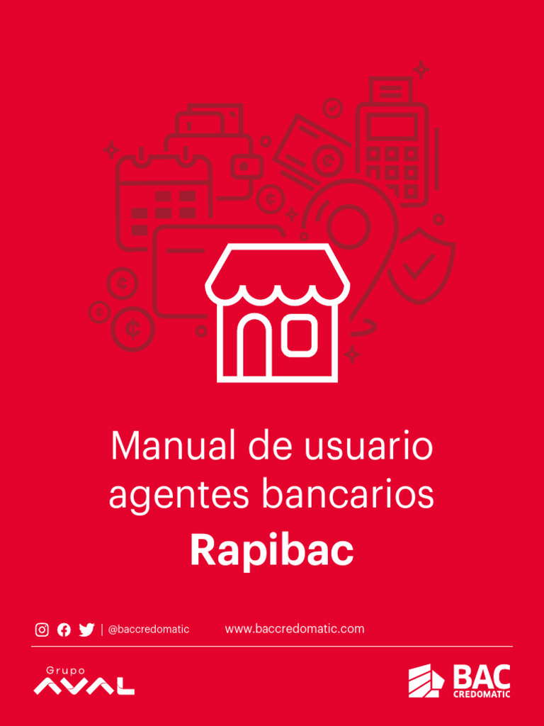 Manual de Usuario para Agentes Rapibac | PDF | Tarjeta de débito ...