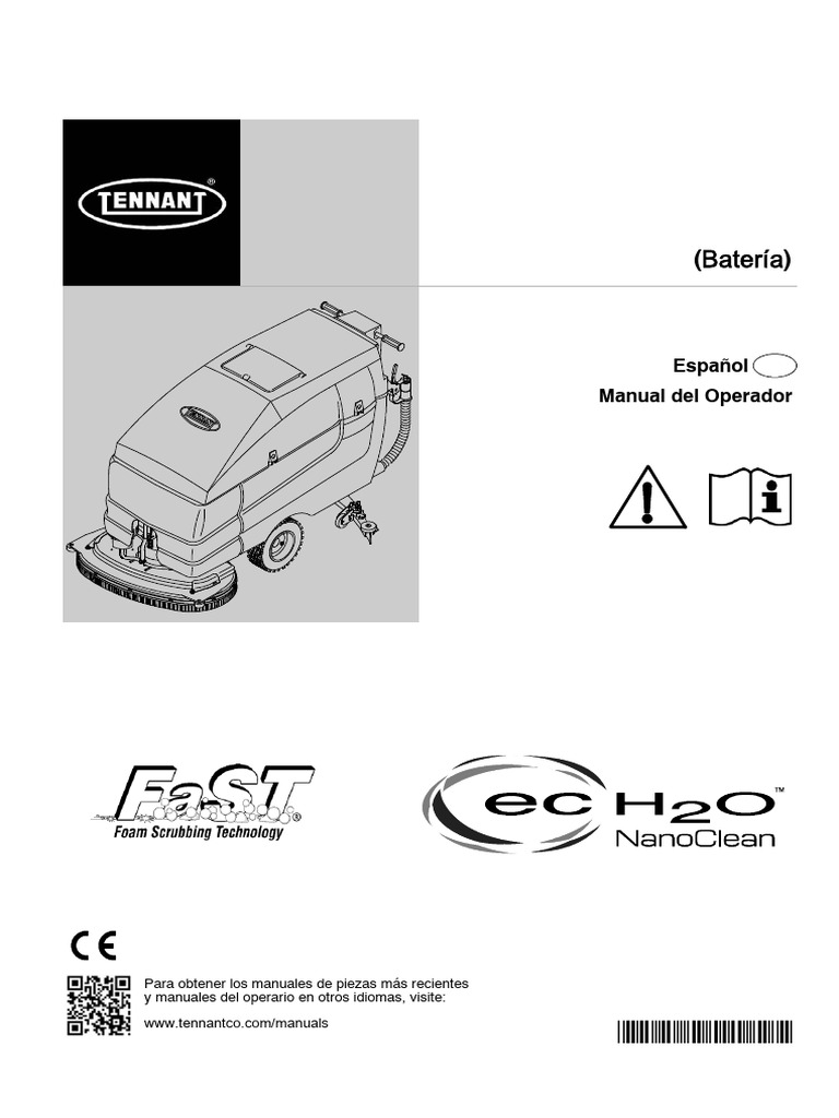 Manual del Operador Fregadora Tennant 5680 | PDF