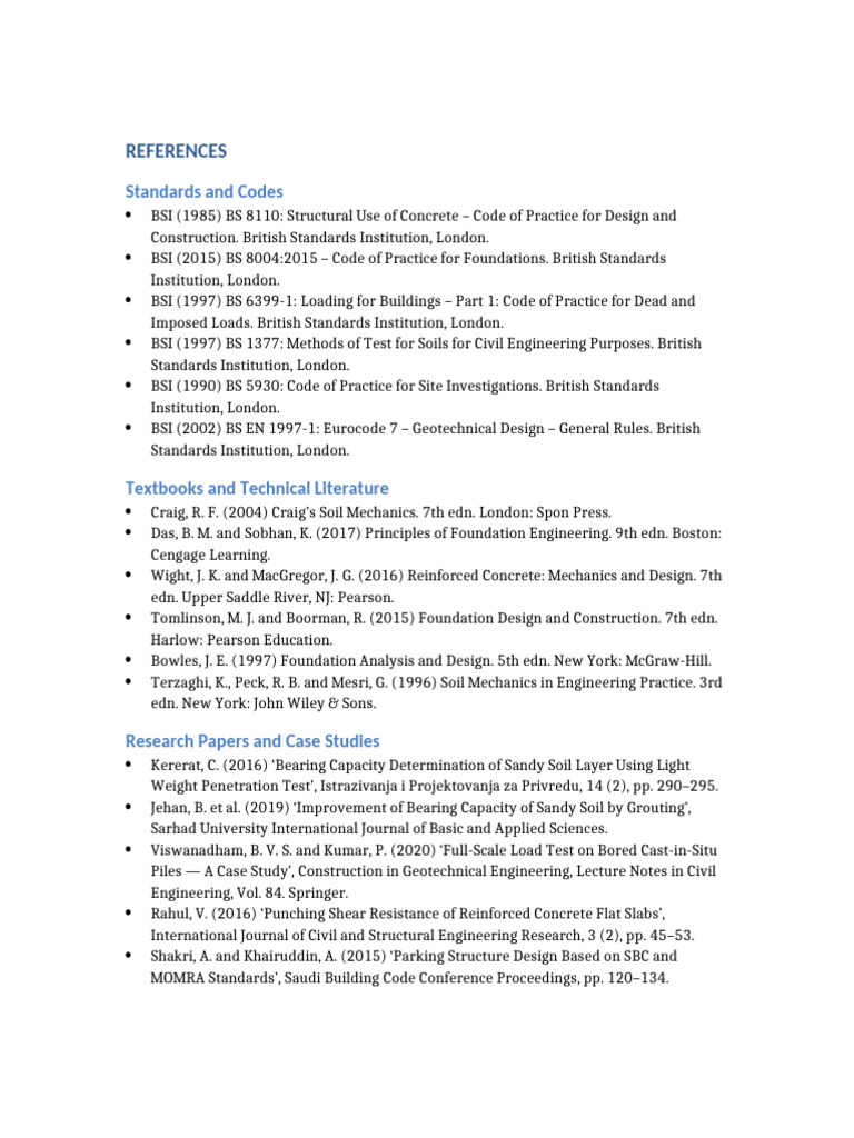 Complete Project References Chapter1 To 5 | PDF | Geotechnical ...