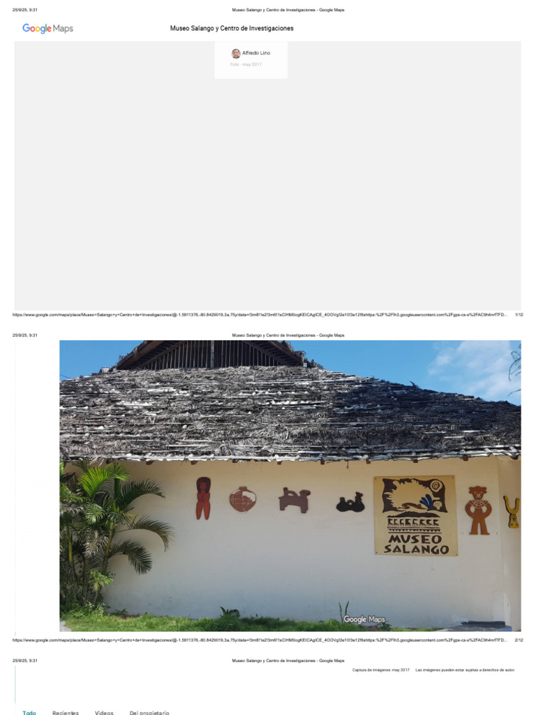 Museo Salango y Centro de Investigaciones - Google Maps | PDF
