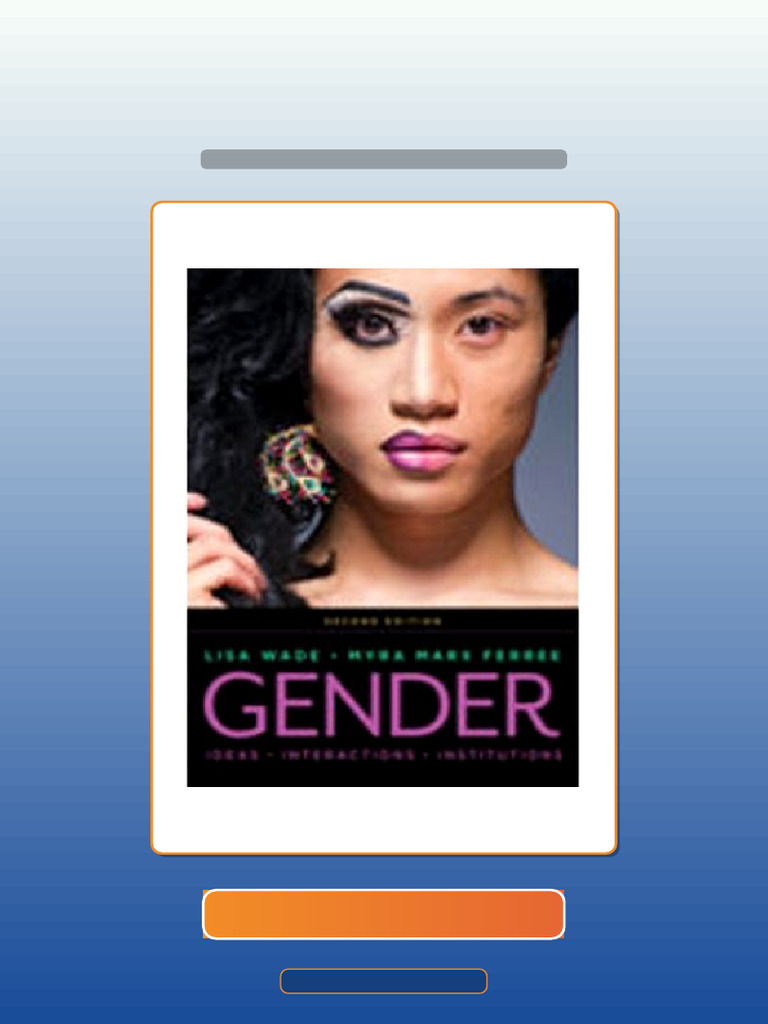 Gender Ideas Interactions Institutions 2E Wade Ebook and TestBank ...
