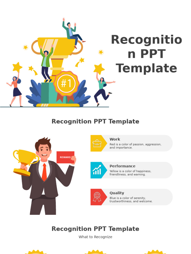 200067-Recognition PPT Template | PDF | Microsoft Power Point | Color