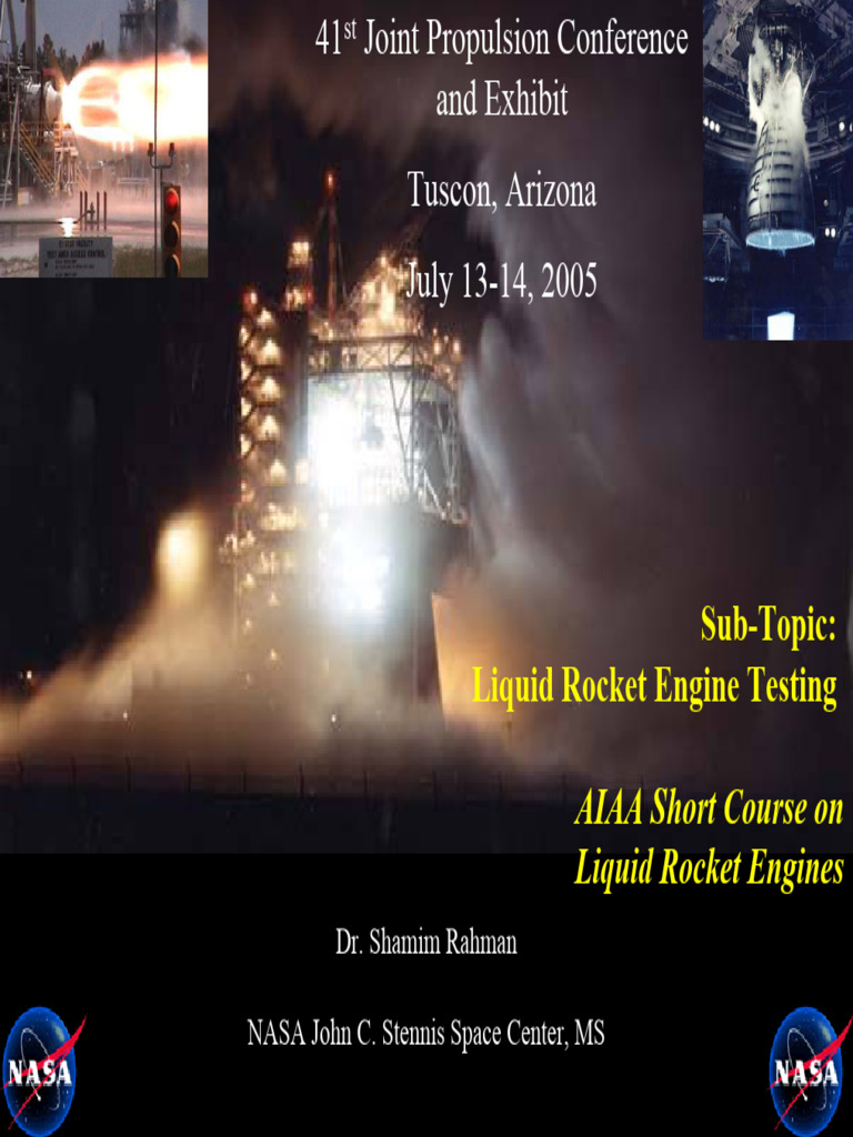 Liquid Rocket Engine Test Setup Slides | PDF | Rocket Propellant ...