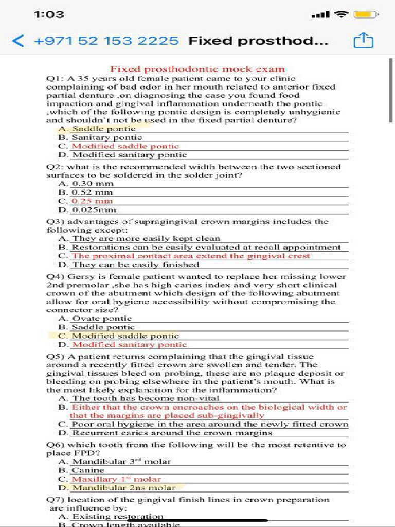 Fixed Questions | PDF