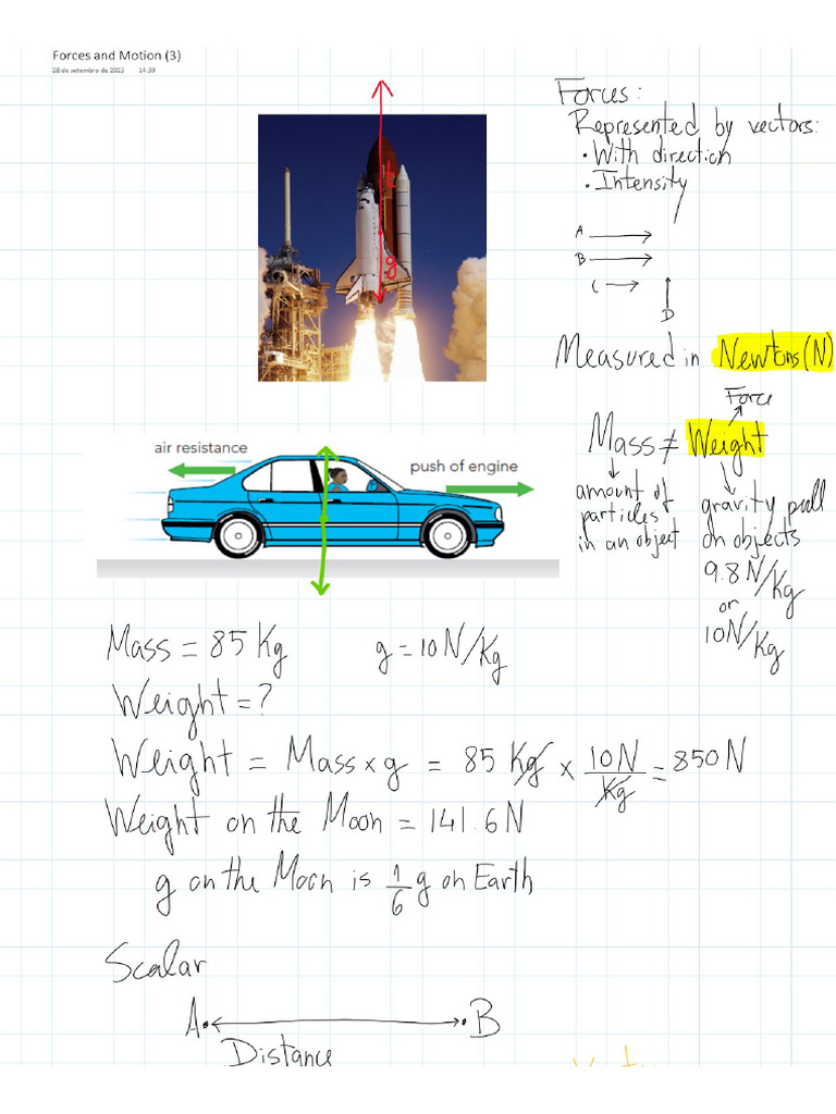 Forces and Motion. 1 | PDF