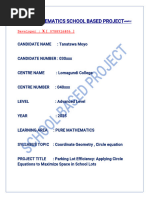 BSc Mathematics Project Ideas List | PDF | Mathematics | Geometry