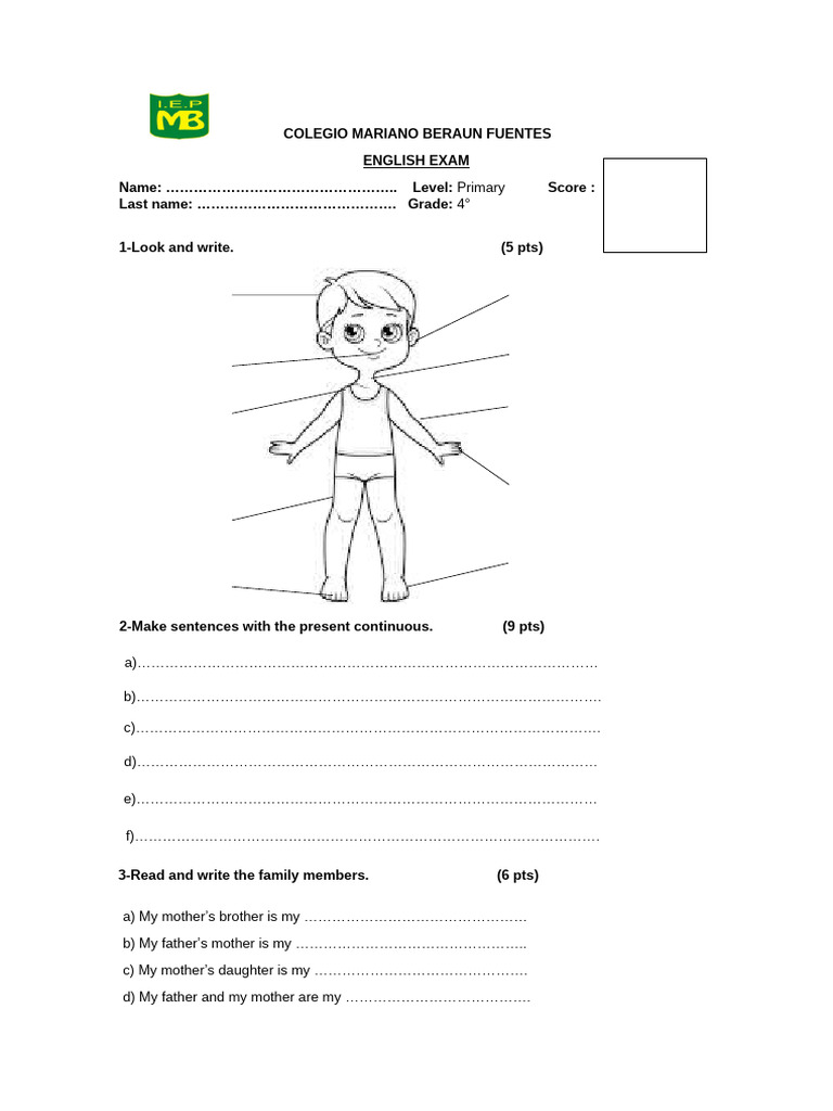EXAM 4 Prim Setiembre 2025 | PDF