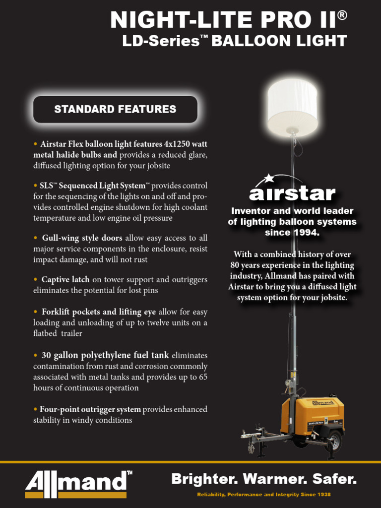 Nlpro II LD Balloon Light - C | PDF | Engines | Watt