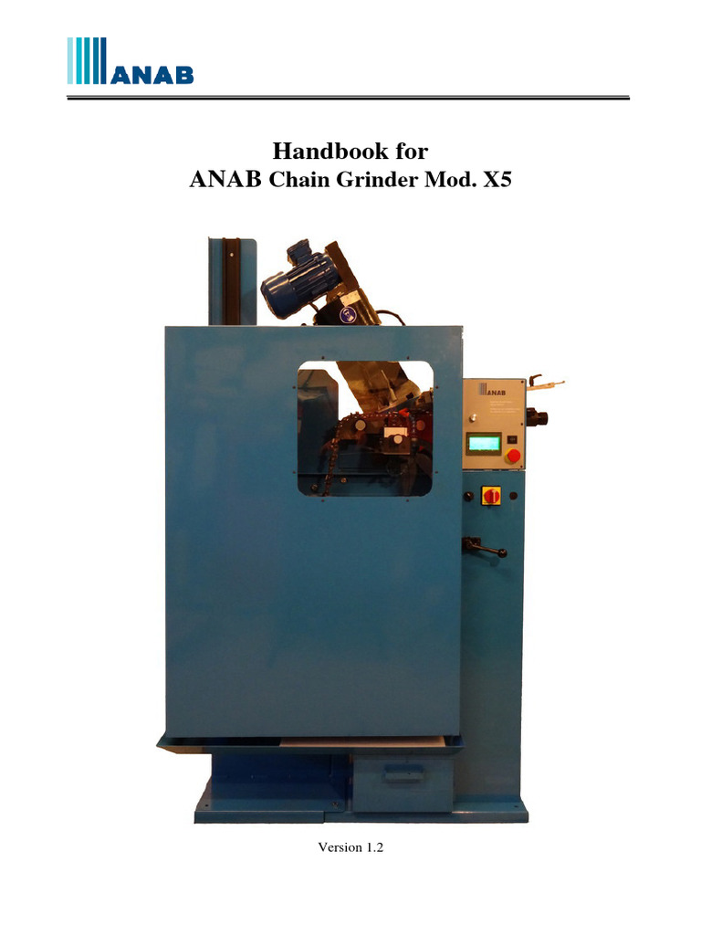 Manual Afiadeira ANAB X1 | PDF | Screw | Tooth