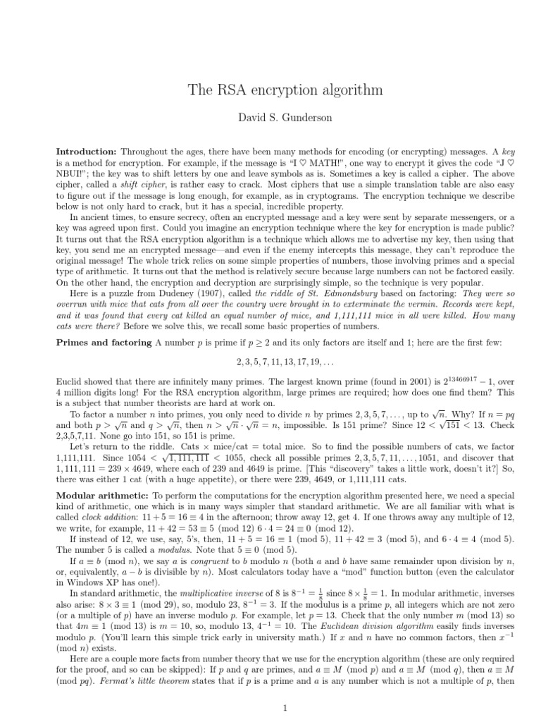 Pre Print 4 | PDF | Prime Number | Key (Cryptography)