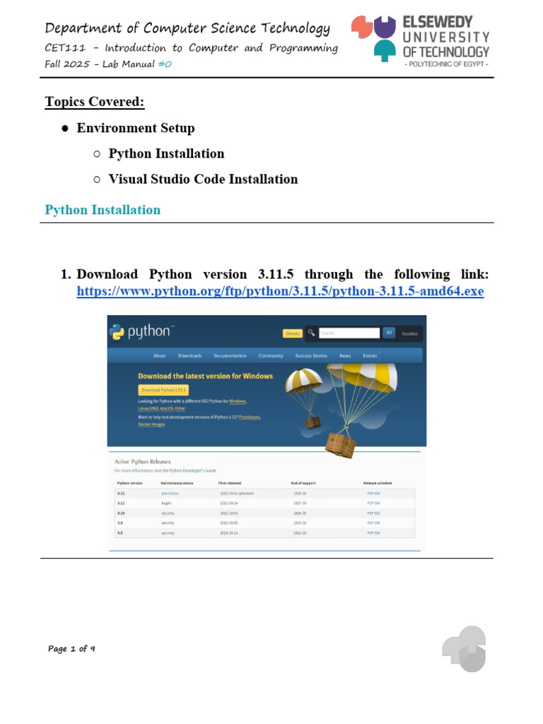 Cet111lab 0 | PDF