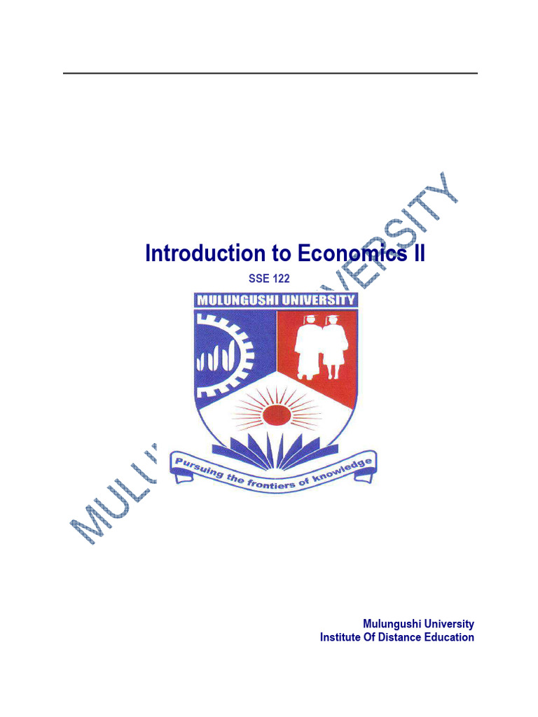 Introduction To Economics II | PDF | Gross Domestic Product ...