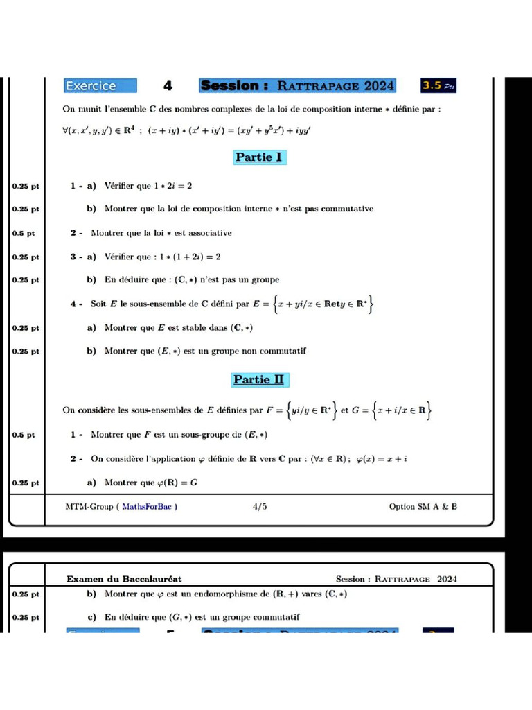 Structure Algébrique 2008-2024 | PDF