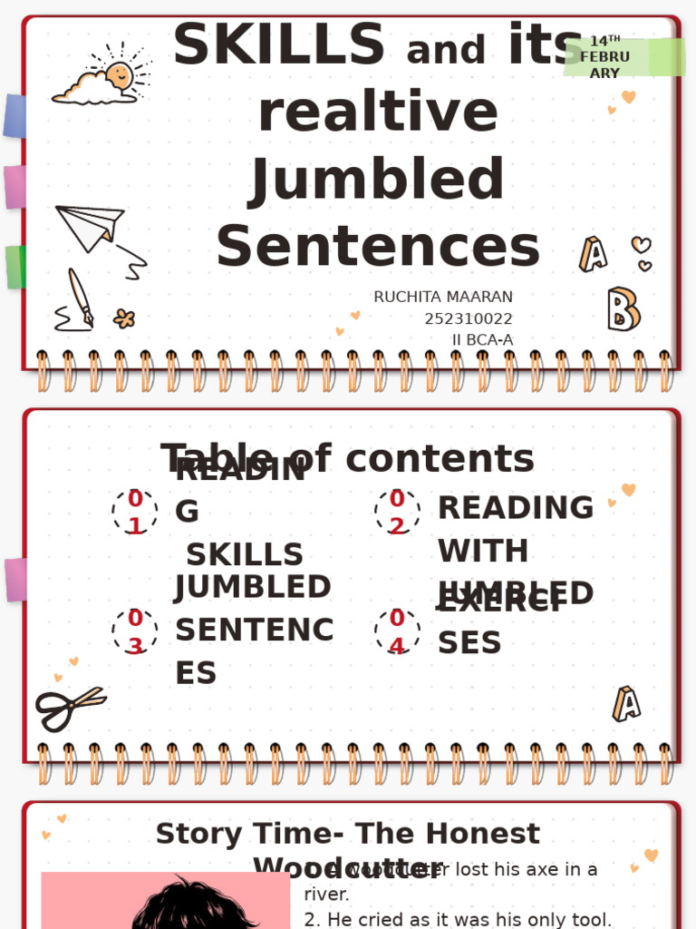 Jumbled Sentences Reading Skills Guide | PDF | Unidentified Flying ...