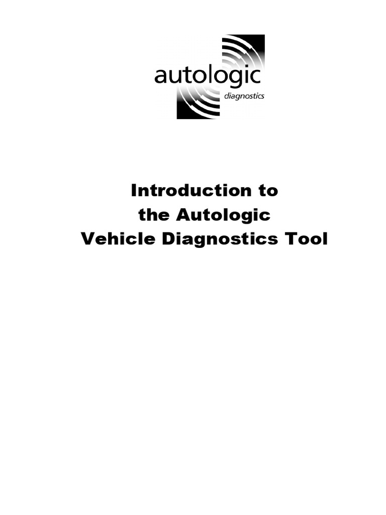 Autologic Vehicle Diagnostics Tool Guide | PDF | Usb | Windows Vista