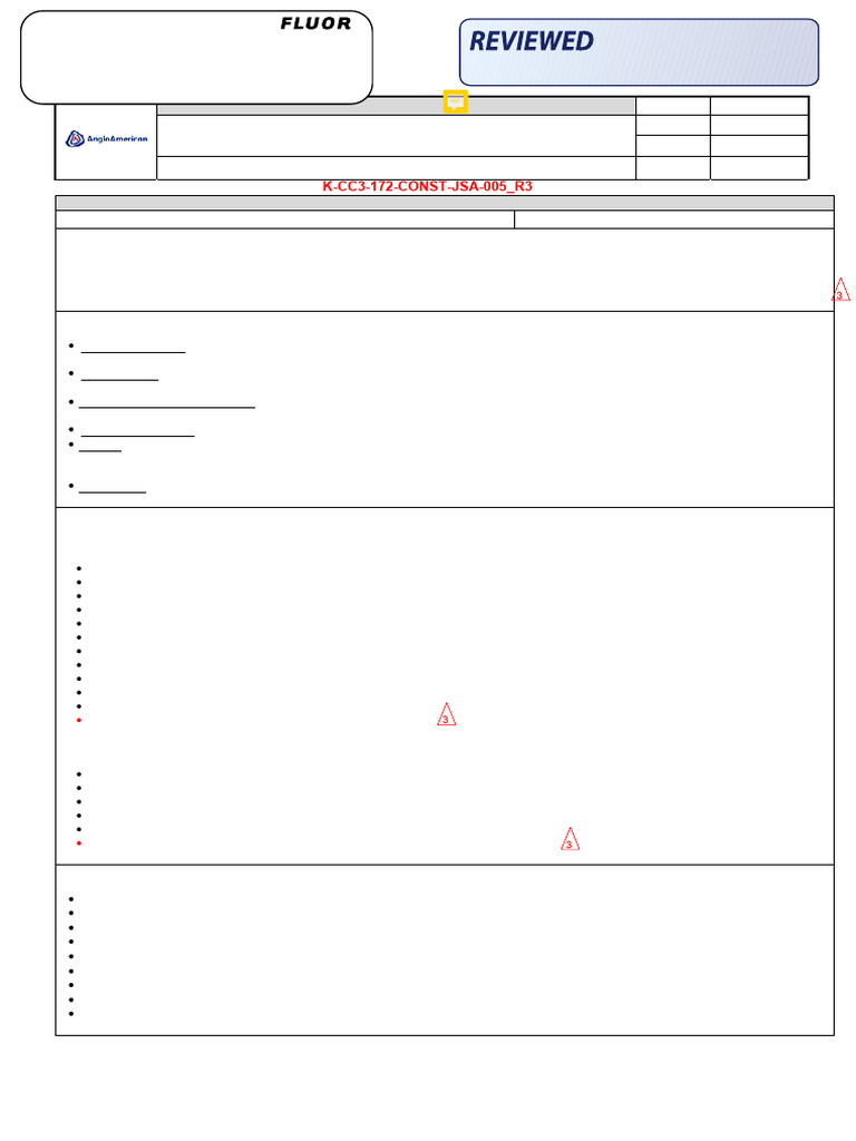 K CC3 172 Const Jsa 005 - R3 - Eaw | PDF | Minería