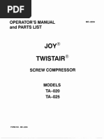 Sullair 3700 Series Compressor Specs | PDF | Horsepower | Electric Motor