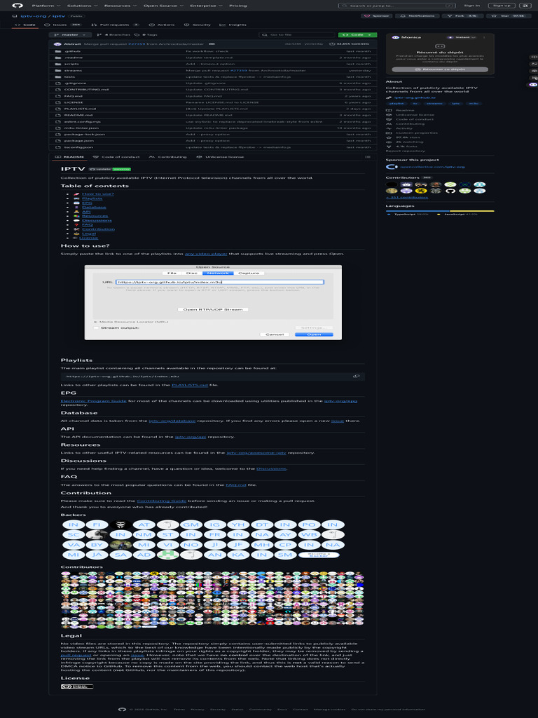 GitHub - iptv-org_iptv_ Collection of publicly available IPTV channels from all over the world ...