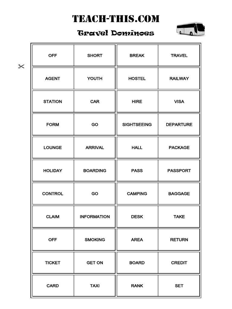 Travel Dominoes | PDF
