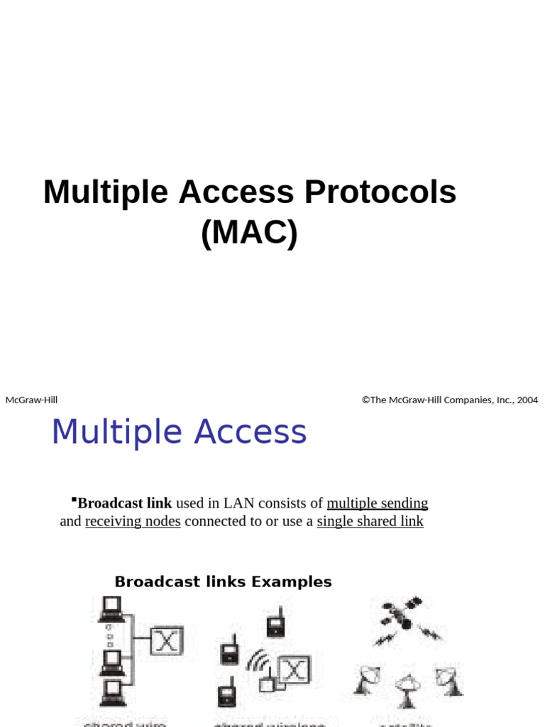 Understanding Multiple Access Protocols | PDF | Channel Access Method ...