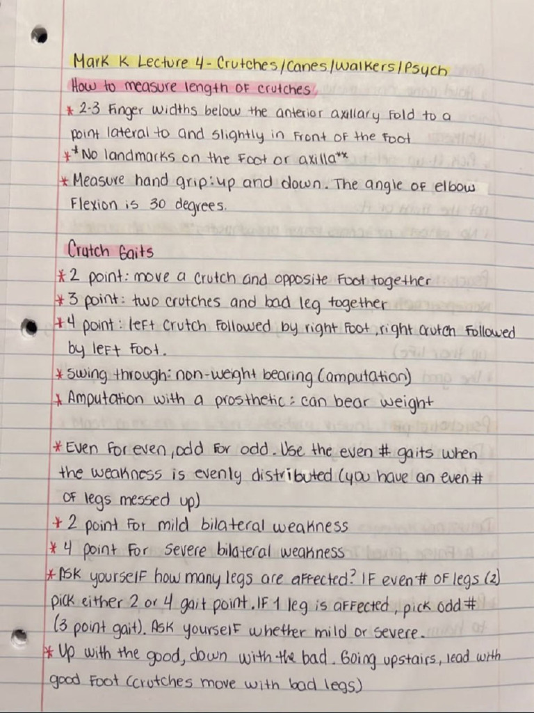 Lecture 4 Crutches Canes Walkers | PDF