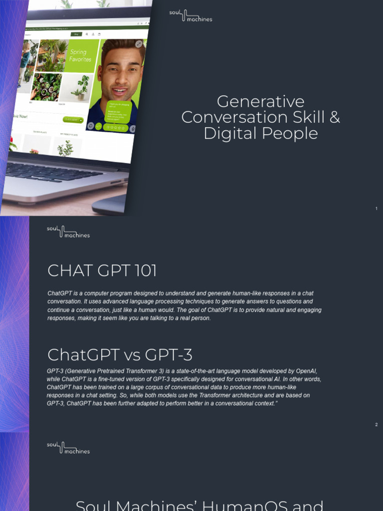 Generative Conversation Skill & Digital People | PDF | Cognitive ...