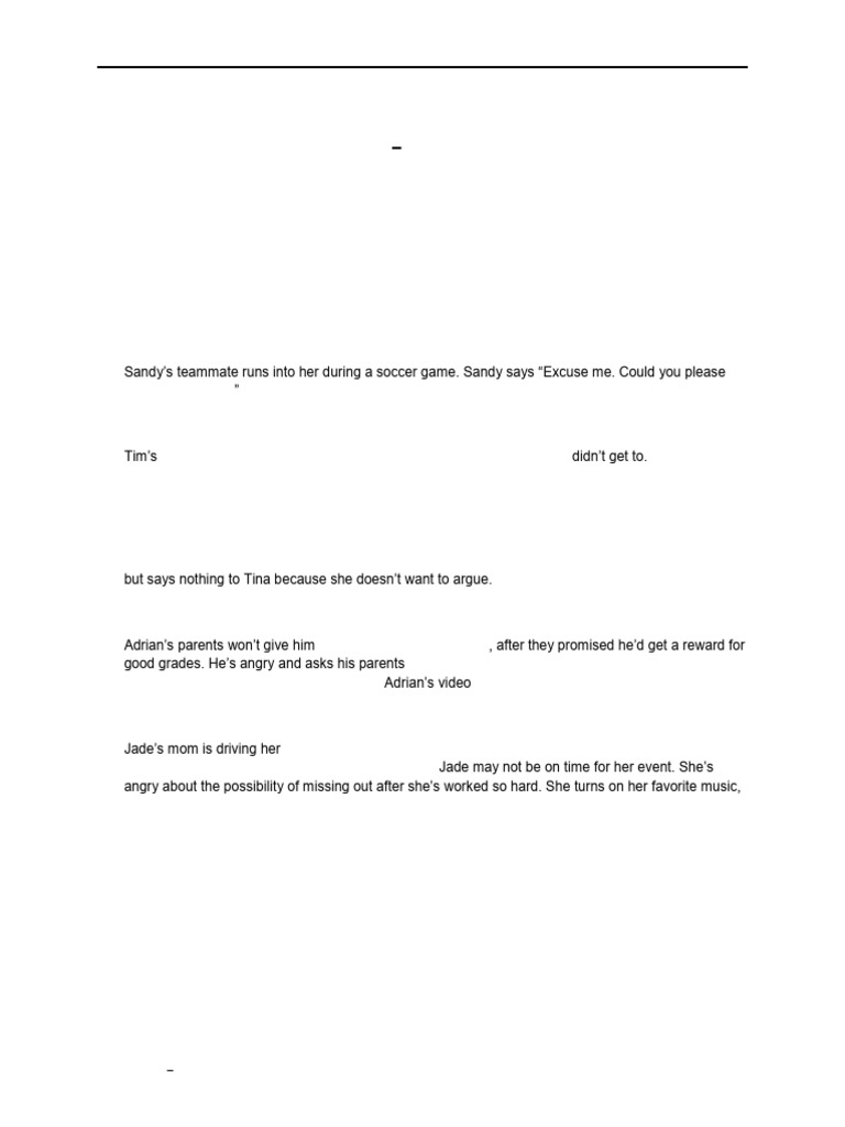 Anger Management Scenarios for Leaders | PDF