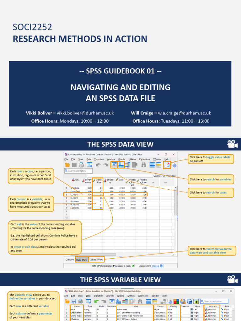 SPSS Data File Navigation Guide | PDF | Spss | Data