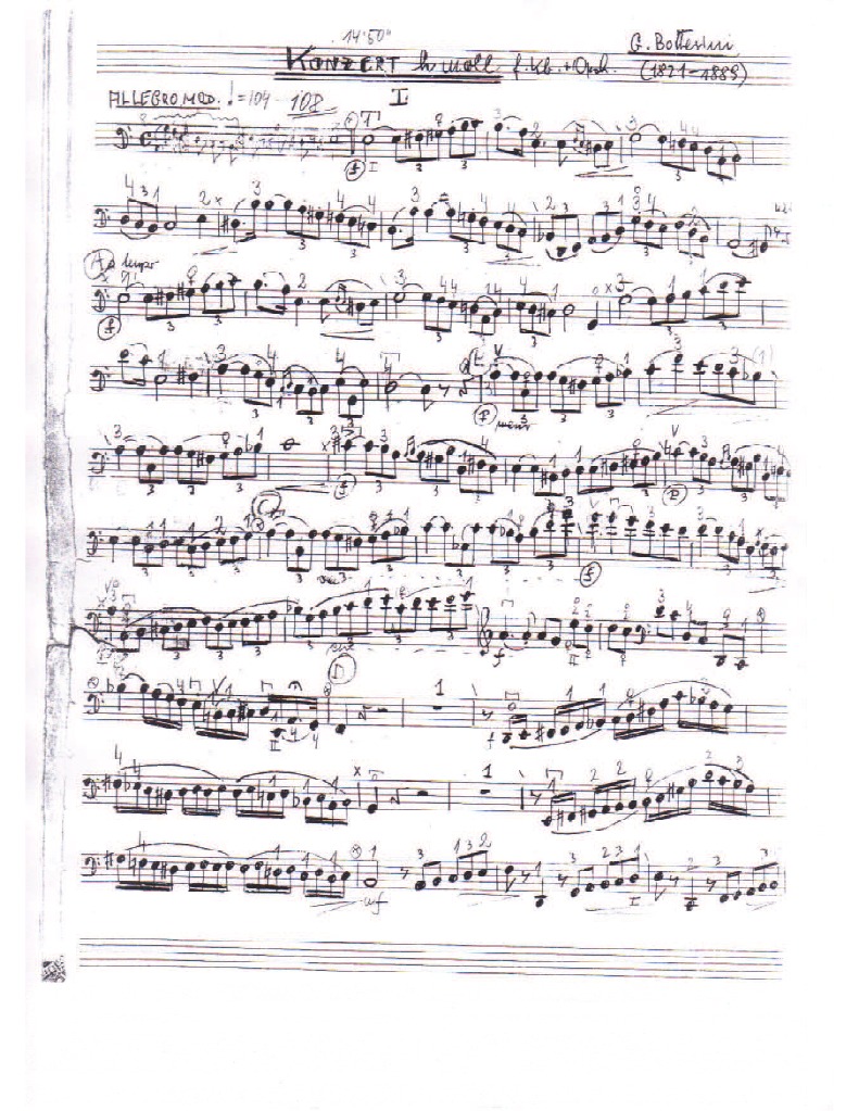Giovanni Bottesini Concerto For Double Bass No2 In B Minor Ed